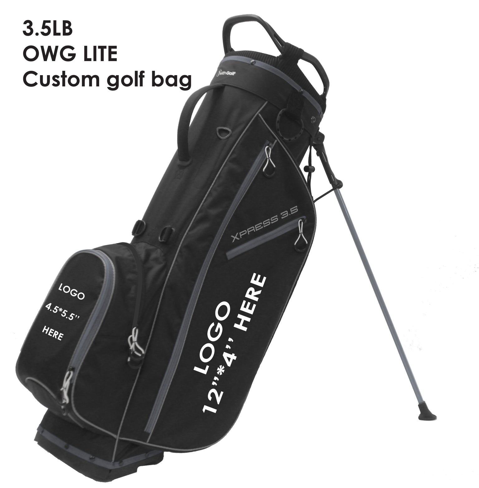 Fully Custom Team Golf Bag and accessories-No minimum, No set up fees ...